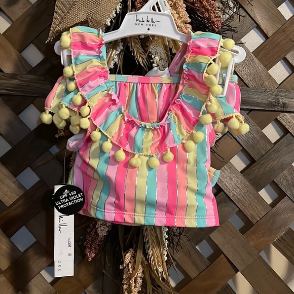 Nicole Miller | Swim | Bnwt Nicole Miller 2 Pcs Little Girl Swimsuit ...